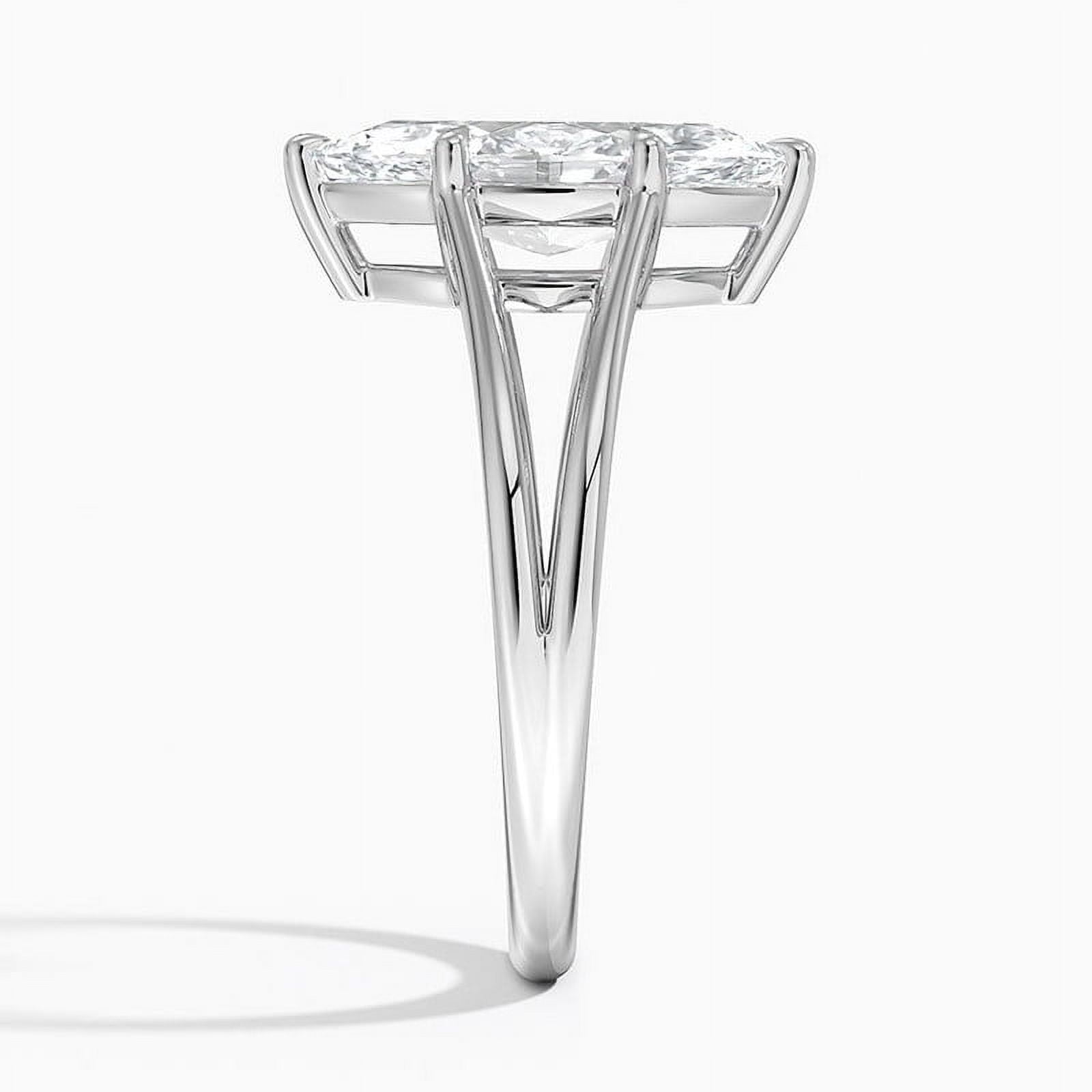 Elise Jewelry 14K White Gold Plated Rings for Her - 1.85 Ct Marquise ...