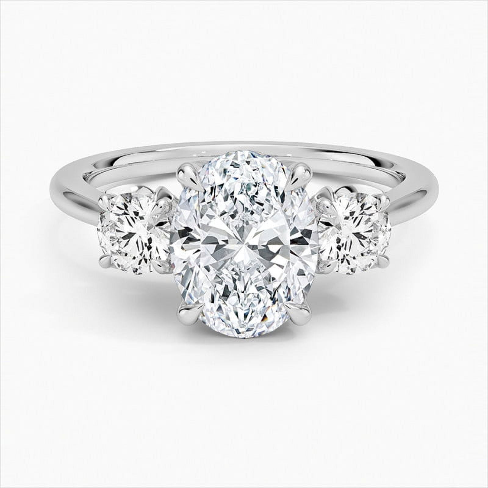 Elise Jewelry 2.14 Ct Round Cut Moissanite Engagement Ring - Made from ...