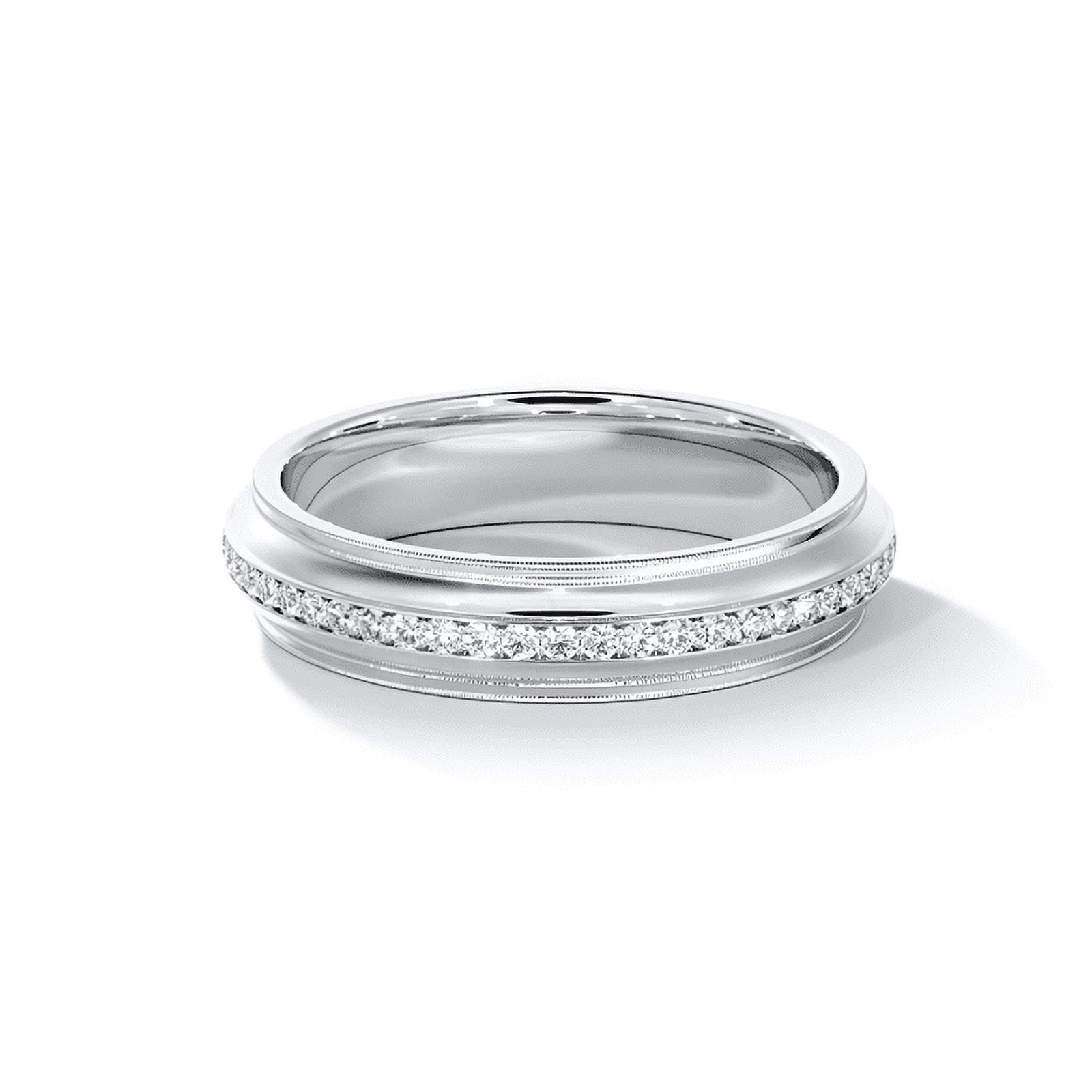 Elise Jewelry Stamped 14K White Gold Plated Band - 1.15 Ct Round Cut ...