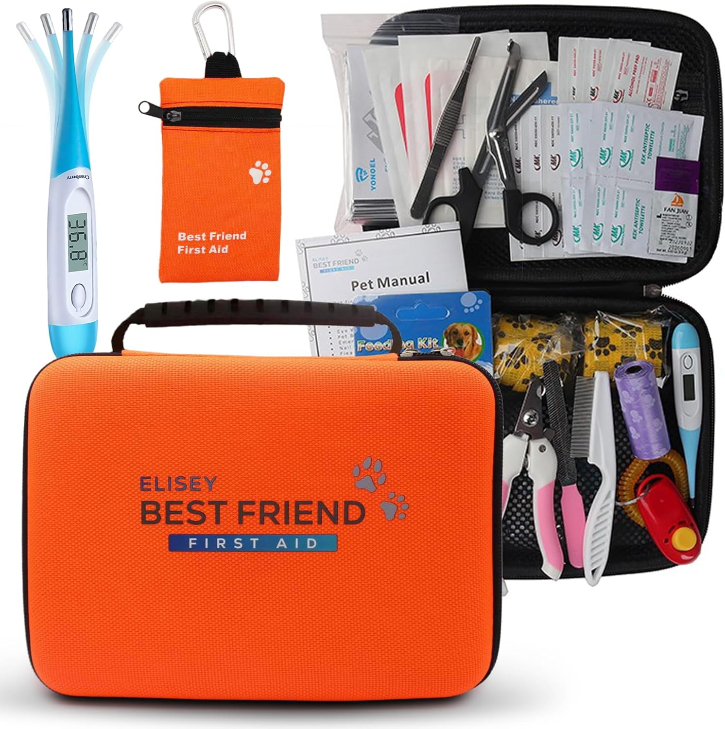 Elisey Pet First Aid Kit for Dogs, Cats, and Rabbits - Dog First Aid ...