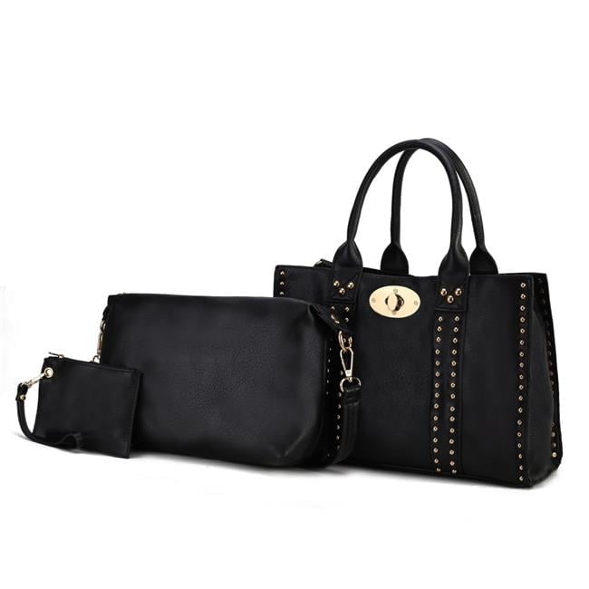 Elissa 3 pc Set Satchel Handbag with Pouch & Coin Purse - Walmart.com