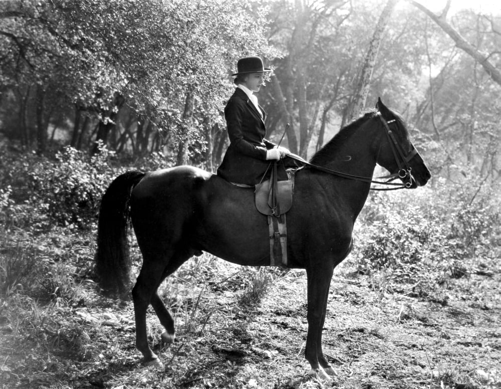 Elissa Landi Riding a Horse Photo Print (24 x 30) - Walmart.com