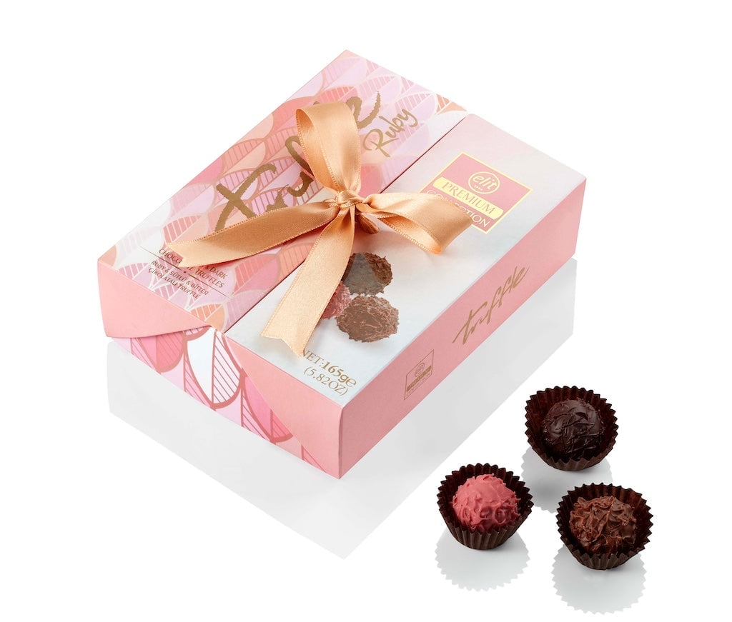 Elit Premium Collection Ruby, Milk & Dark Chocolate Truffles (15 Pieces ...