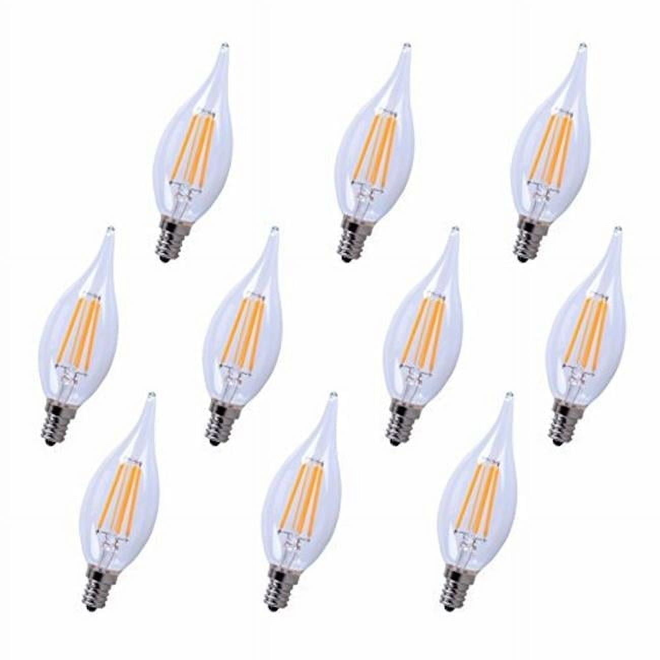 Elitco Lighting 4W LED E12 Candelabra Light Bulb - Pack of 10 - Walmart.com