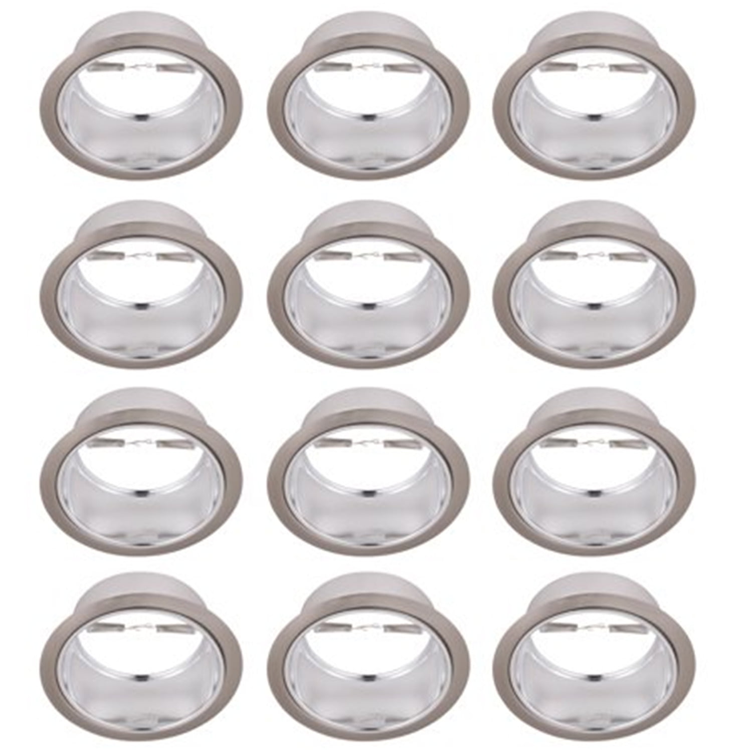 Elitco Lighting 6 INCH TRIM WITH CHROME REFLECTOR BRUSHED NICKEL TRIM ...