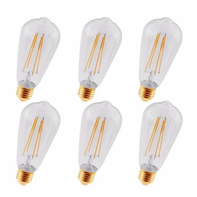 Elitco Lighting LED ST18 Vintage Filament Light Bulb - Pack of 6 ...