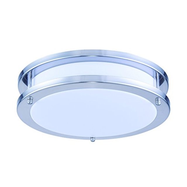 Elitco Lighting Ripple 12" Round 15W 3000K LED Double Ring Ceiling ...