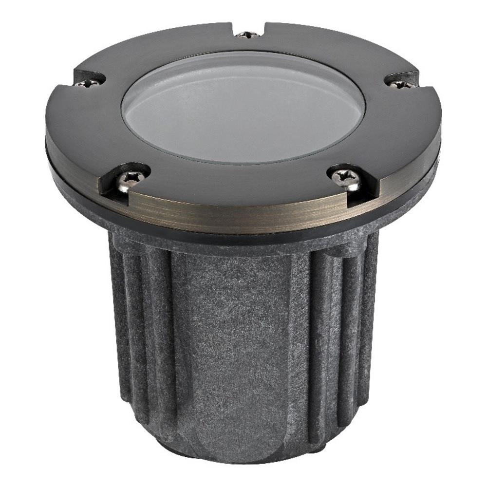 Elitco Outdoor 12V Cast Brass Well Light 5.25Inch W X 6.75Inch High ...