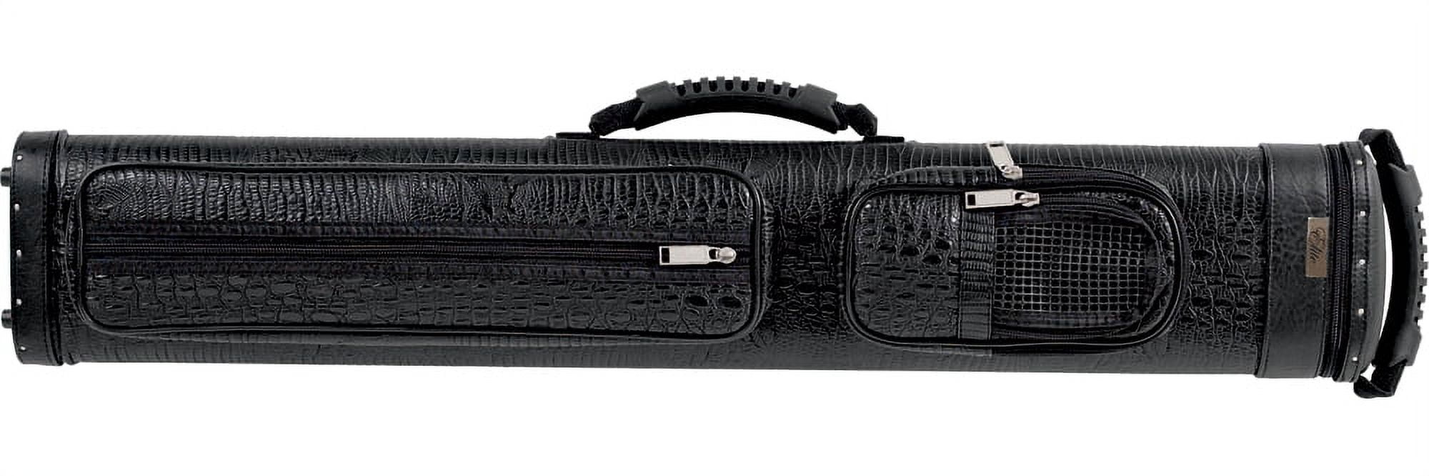 Elite 2x4 Black ECCP24 Hard Pool Cue Case with Cell Phone Pouch ...