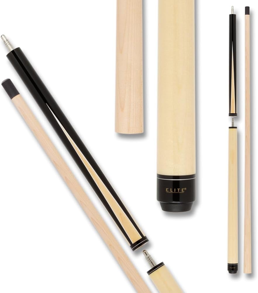 Elite 3 Piece ELBJPBK Black Point Forearm/Maple Handle Pool/Billiards ...