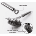 Elite 3-in-1 BBQ Grill Brush Stainless Steel with Scraper & Heat ...