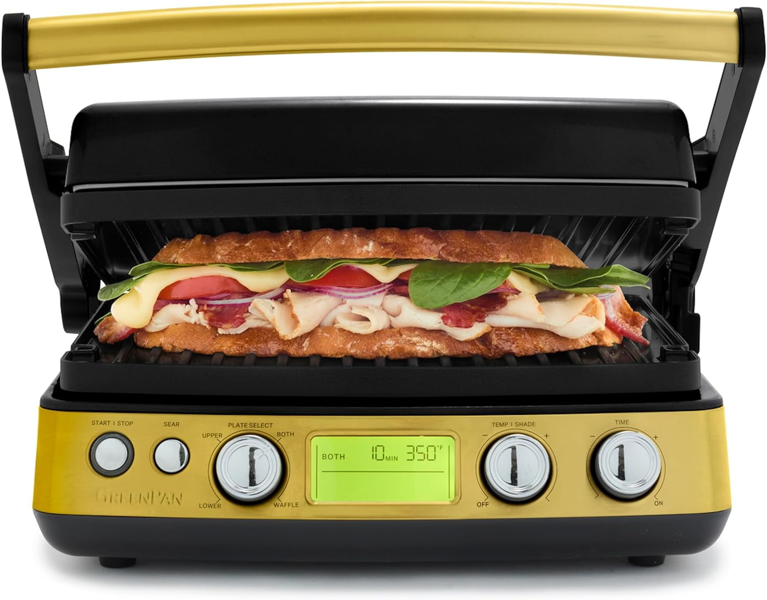 Elite 7-in-1 Multi-Function Contact Grill & Griddle, Healthy Ceramic ...