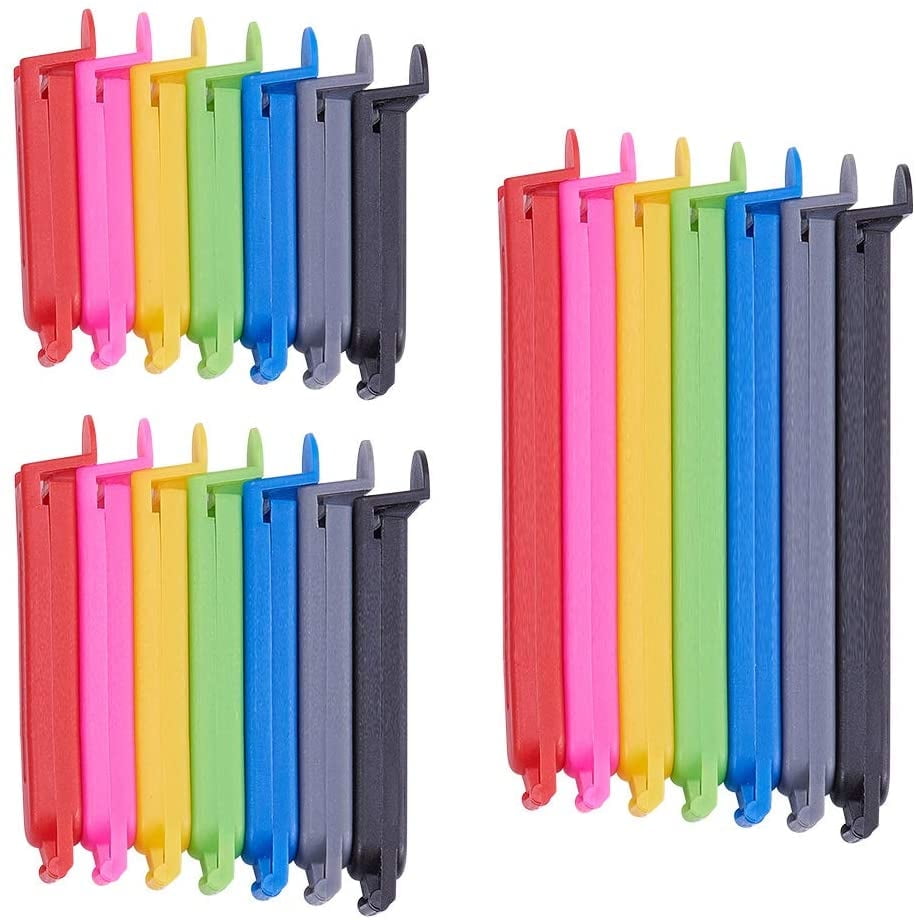 70 Pcs Plastic Sealing Clips Fresh-Keeping Clamp Sealer 7 Colors for ...
