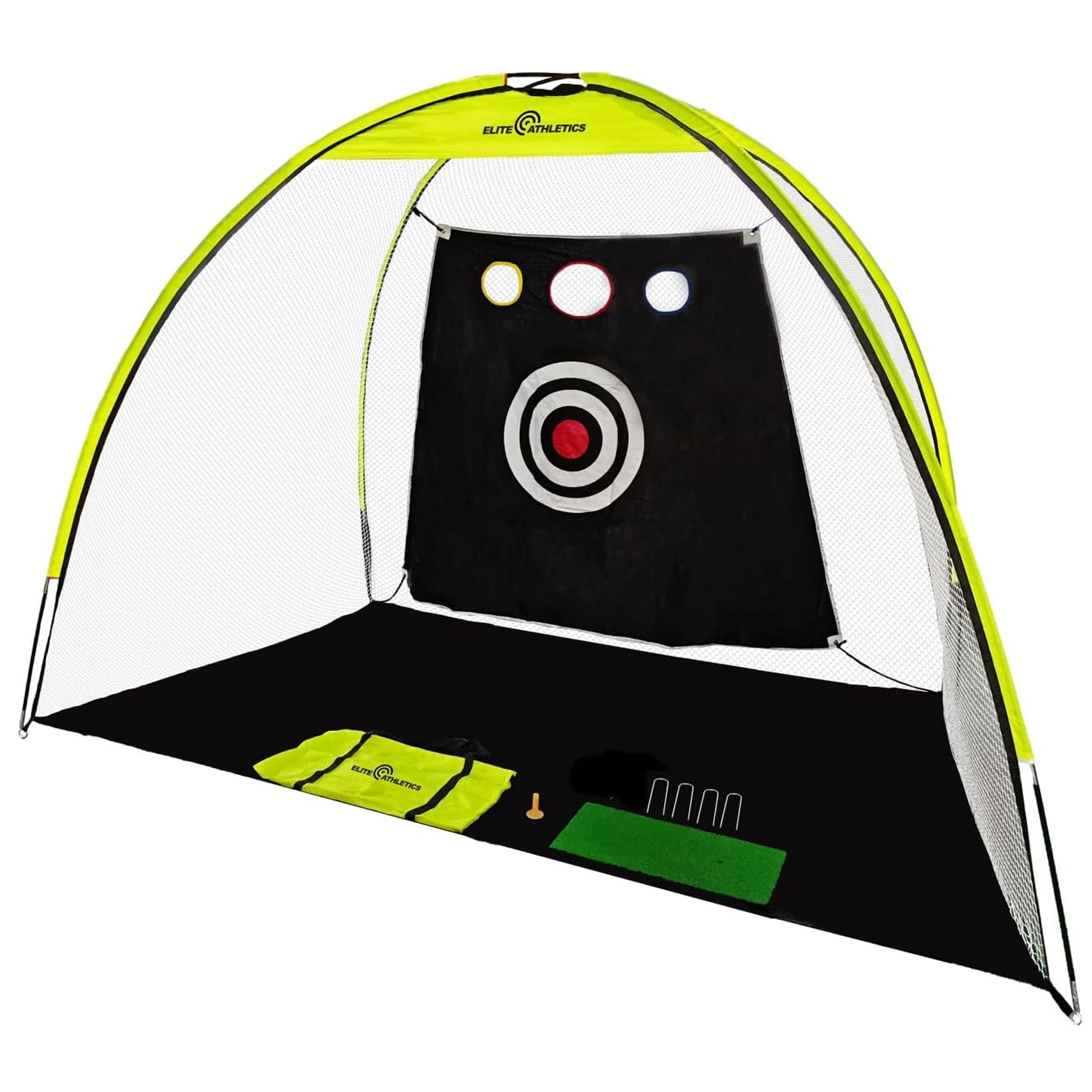 Elite Athletics 10' x 7' Golf Practice Chipping Net with Impact Target ...