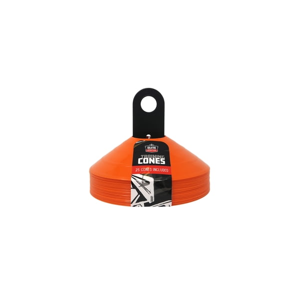 Elite Athletics Training Cones - Durable Plastic - 25 Count - Walmart.com