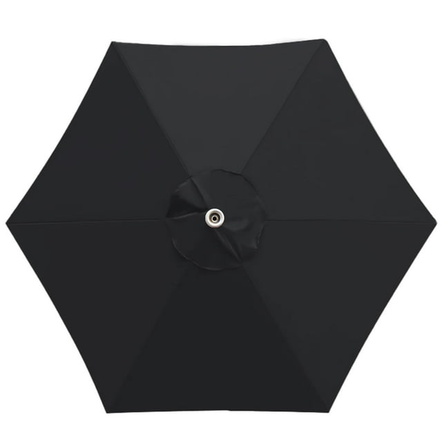 EliteShade Black Replacement Canopy for Round 7.5FT Patio Umbrellas ...