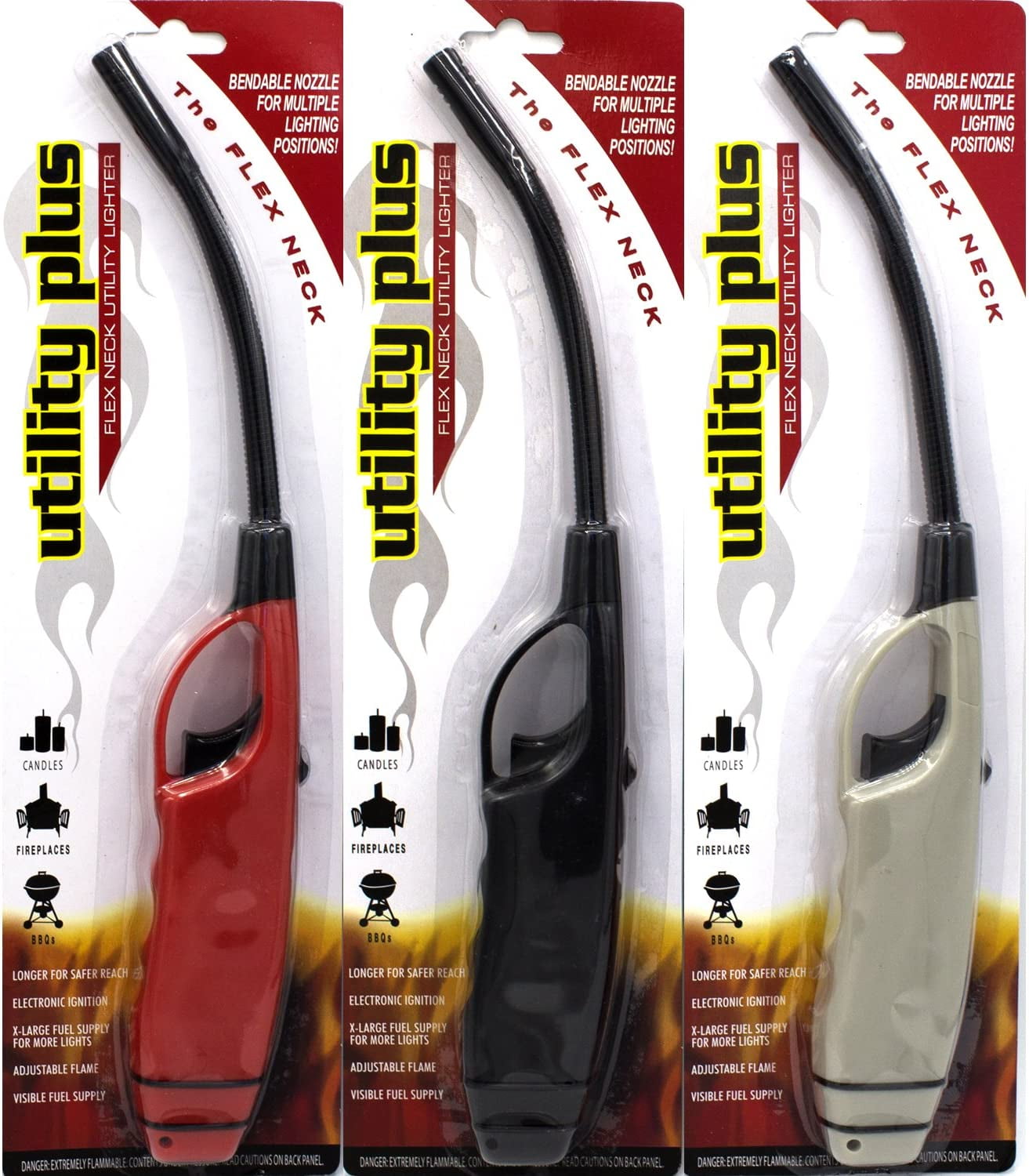 Elite Brands USA Long BBQ Lighters, Long Flexible Neck , Multi-Purpose ...