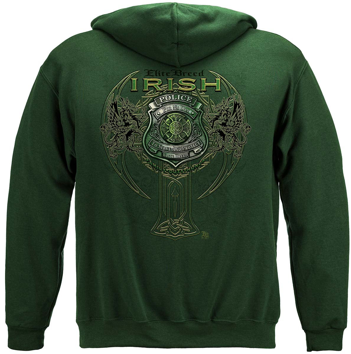 Elite Breed Irish Police Fir Na Dli Law Enforcement 8oz 50/50 Hood ...