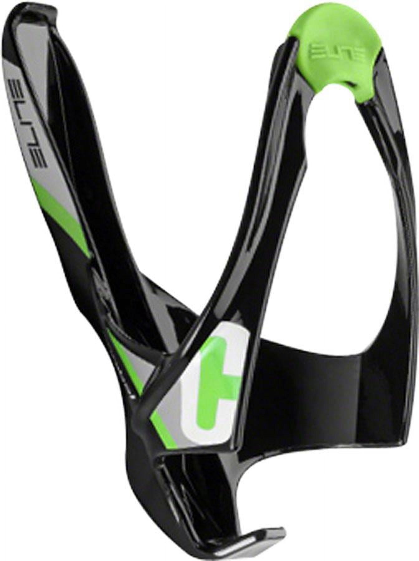 Elite Cannibal Fiberglass Bottle Cage: Black/Green Graphics - Walmart.com