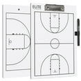 Elite Clipboards Basketball White Dry Erase Coaches Clipboard | Double ...
