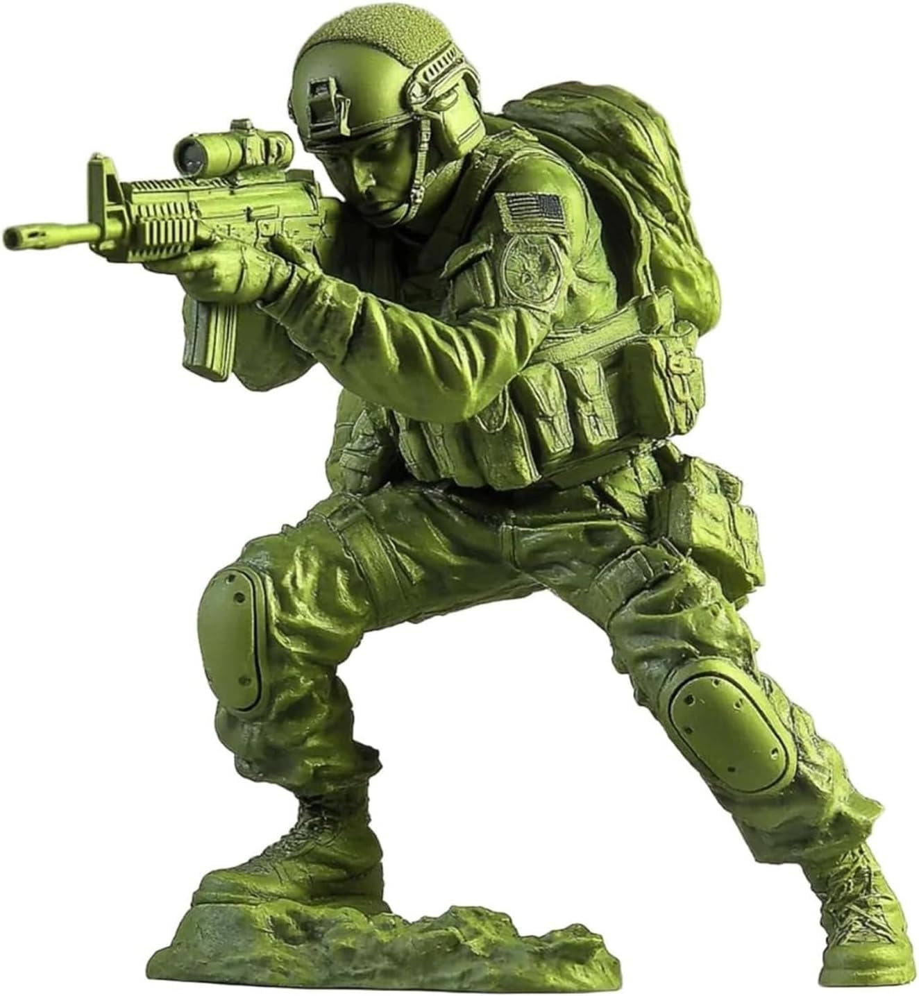 Elite Combat Soldier Figurine, Elite Force Army Ranger, Novelty Green ...