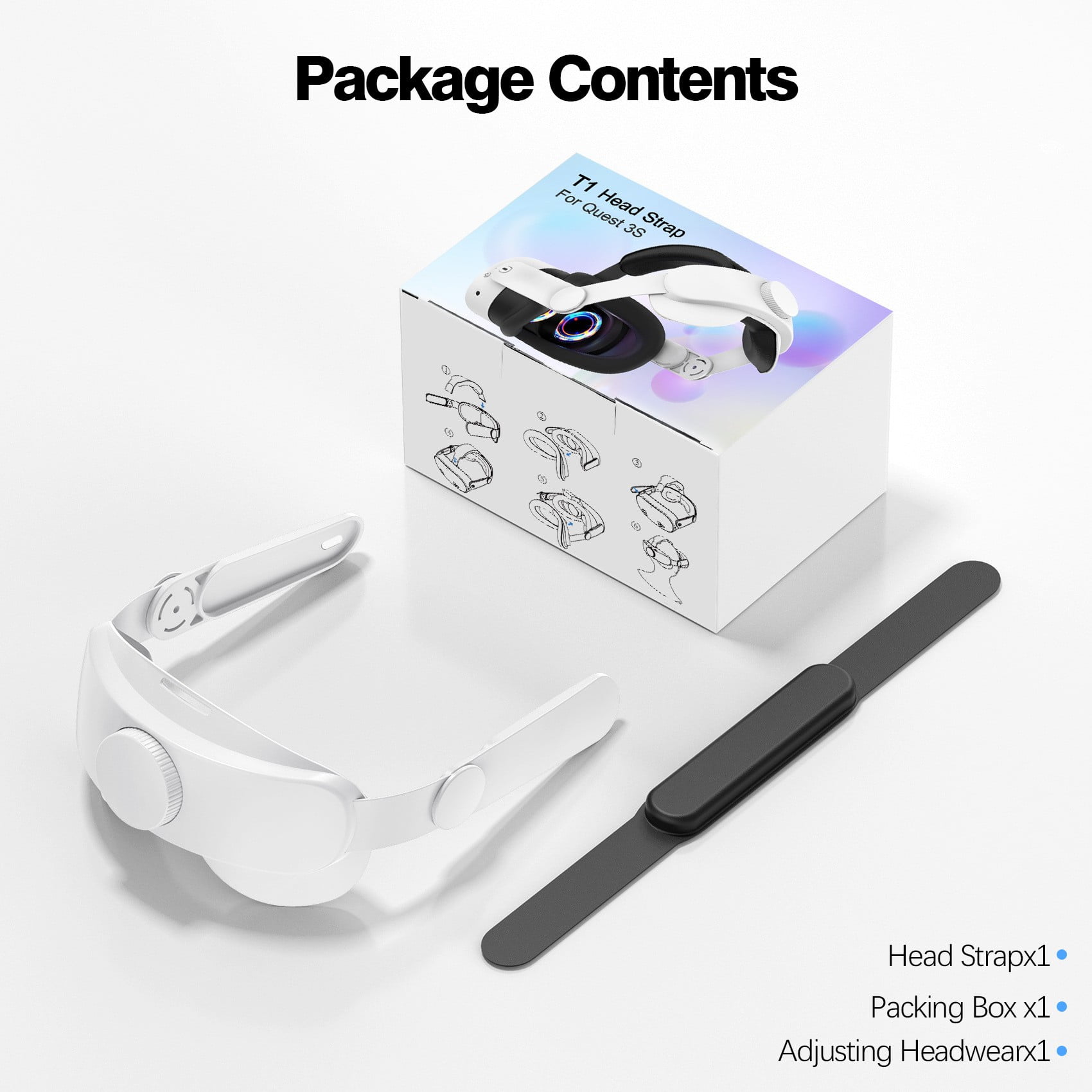 for Elite Comfort Head Strap for Meta for Quest 3 VR Headset ...