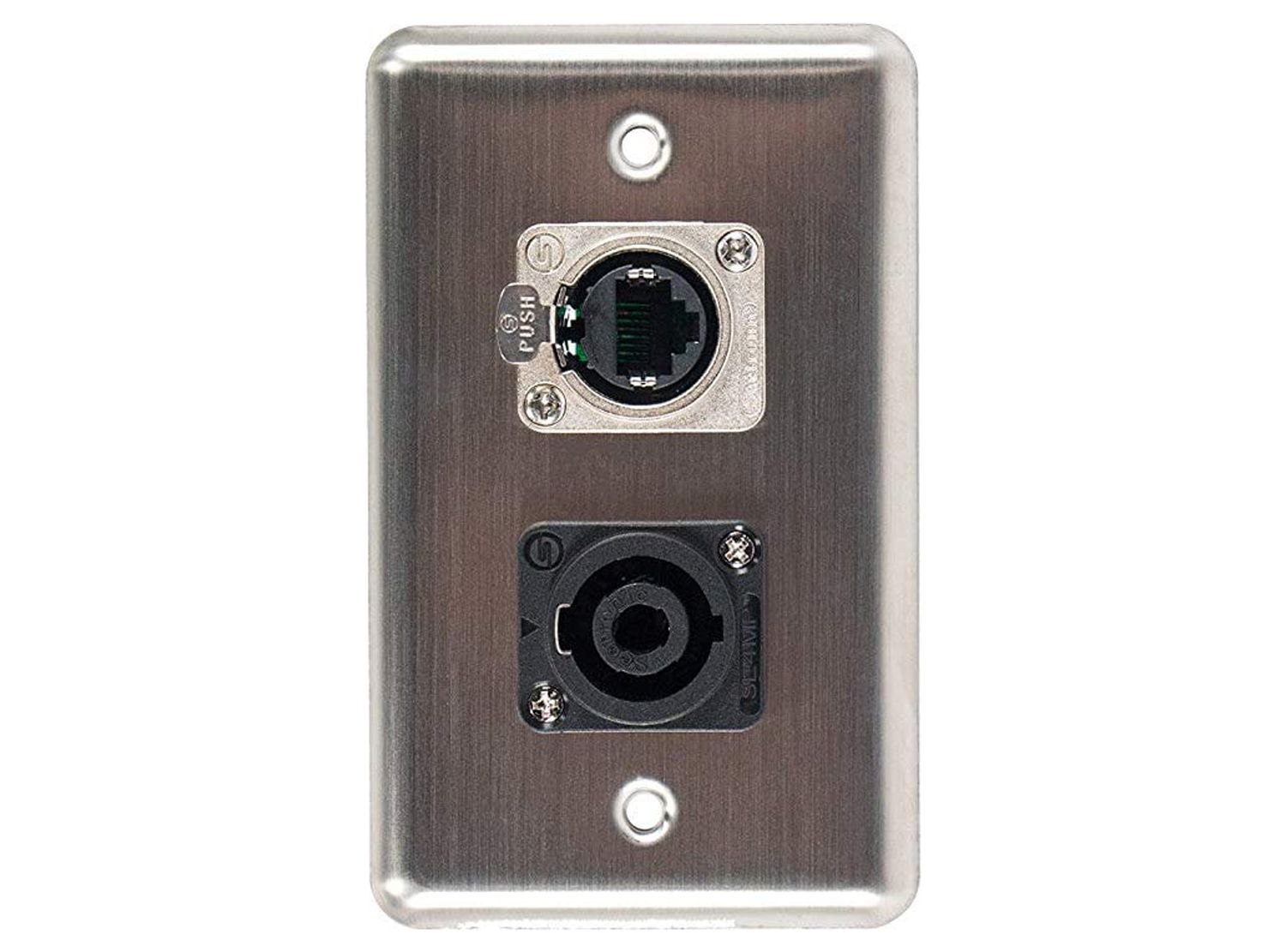 Elite Core Duplex Wall Plate w/1 Tactical Ethernet and 1 Speak on ...