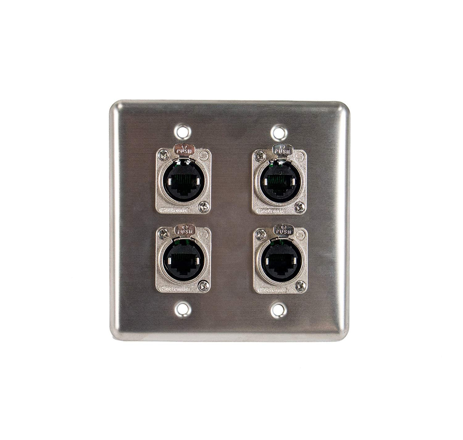 Elite Core Quad Wall Plate w/4 Tactical Ethernet Connections Q-4-4E ...