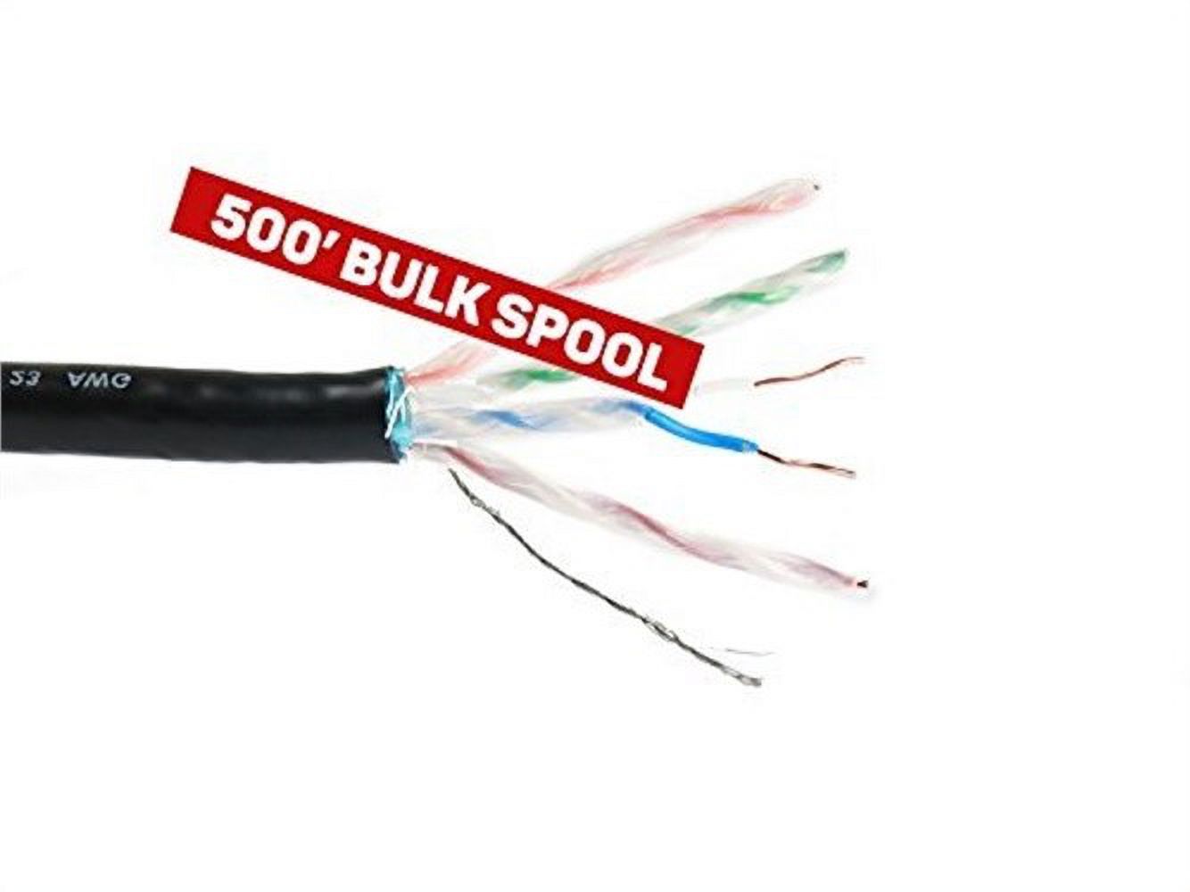 Elite Core Rugged Shielded Super CAT6 Cable 500' Bulk Spool - Walmart.com