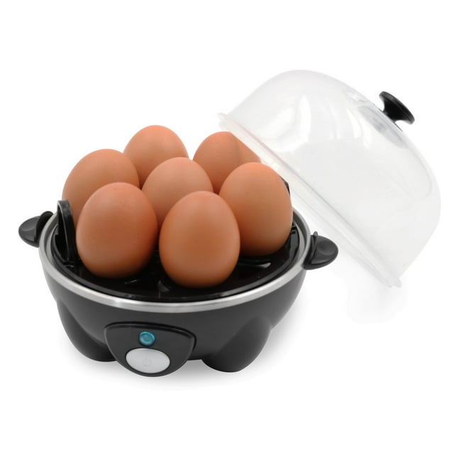 Elite Cuisine Automatic Egg Cooker 7 Eggs with Poaching Tray and Timer ...