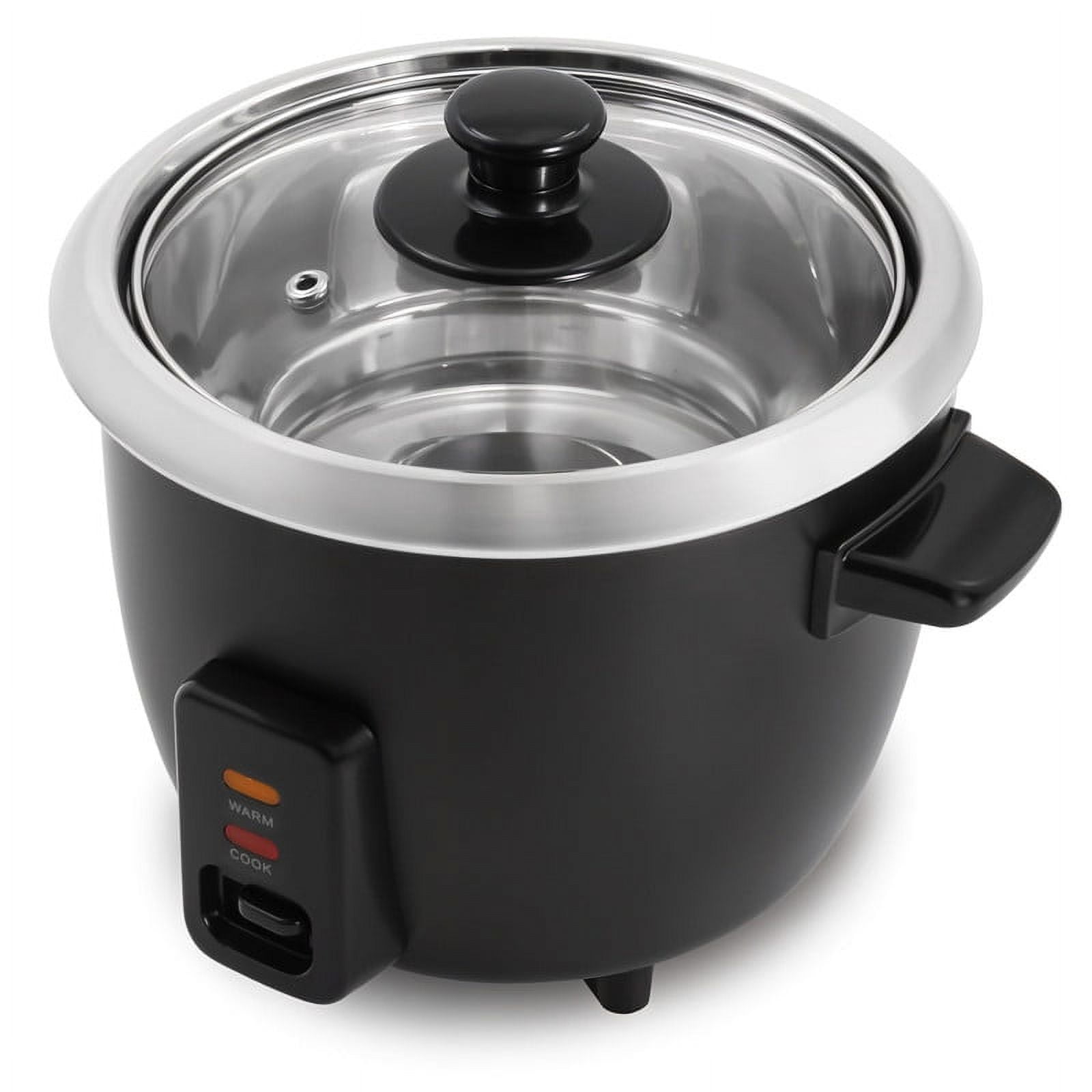 Elite Cuisine ERC506 6-cup Rice Cooker with 304 Stainless-Steel Inner ...
