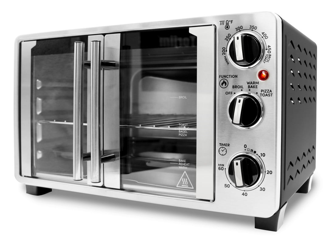 Elite Cuisine ETO3055 Double French Door Toaster Oven fits 12" Pizza ...