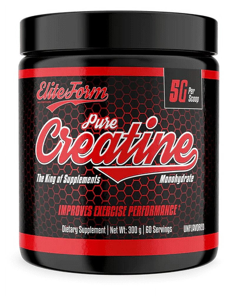 Elite Form: Pure Creatine, 300 Grams - Walmart.com