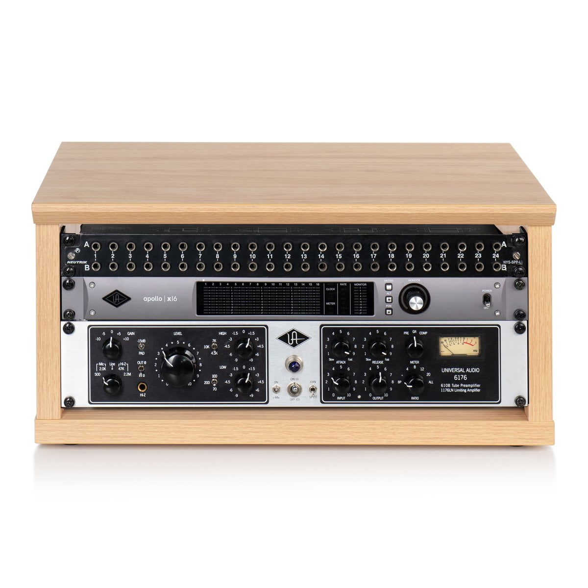 Gator Frameworks Elite Furniture Series 4U Wood Desktop Studio Rack in ...