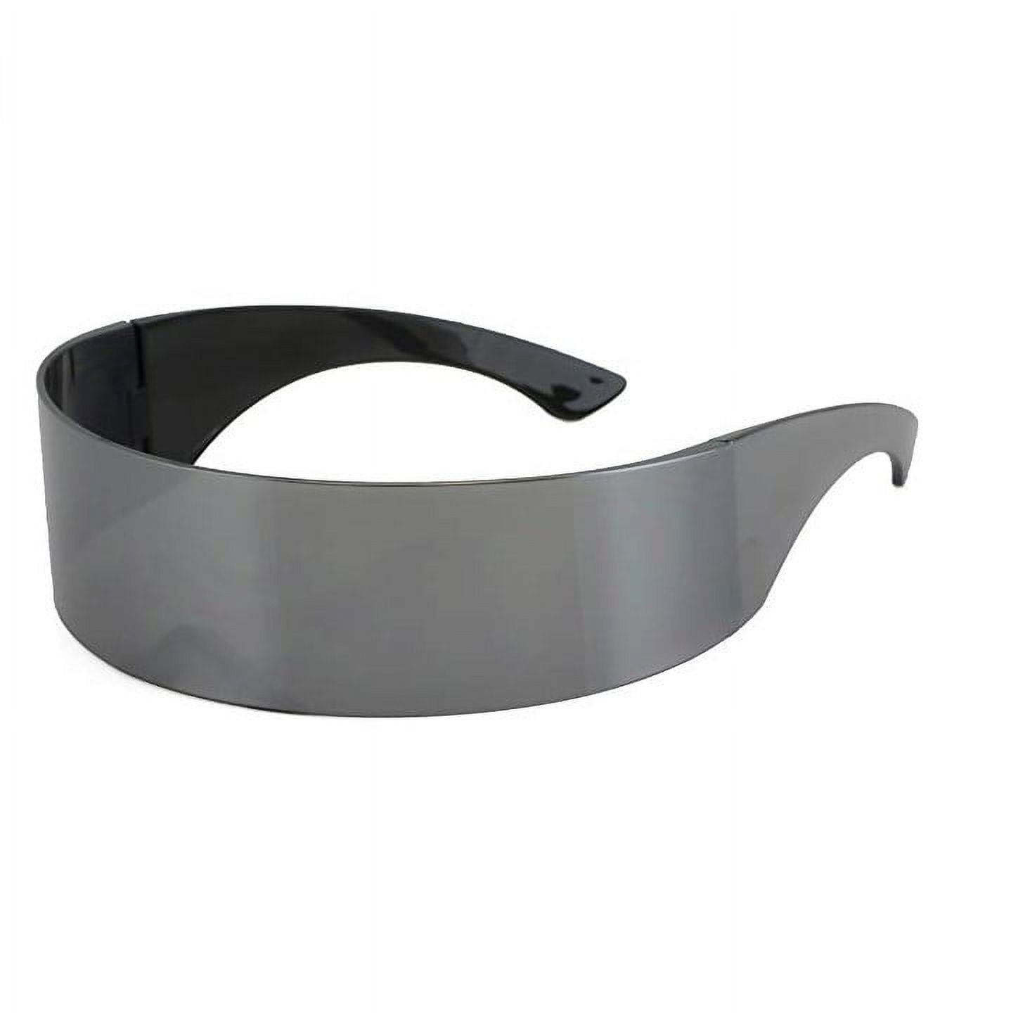 Elite - Futuristic Wrap Around Monoblock Cyclops Shield Sunglasses ...