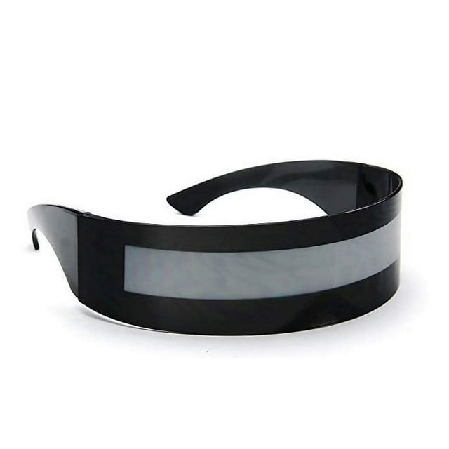 Elite - Futuristic Wrap Around Monoblock Cyclops Shield Sunglasses ...