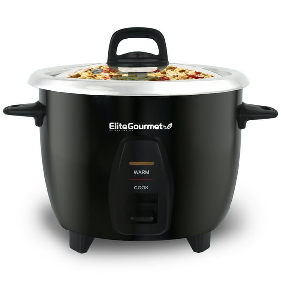 Open Box Elite Gourmet 10-cup Rice Cooker with 304 Stainless-Steel ...