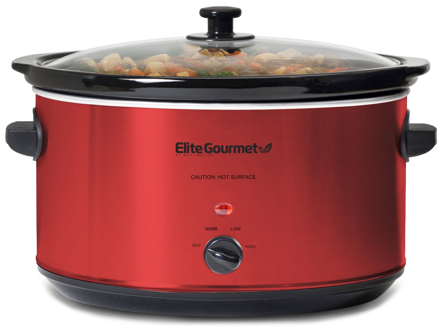 Elite Gourmet 8.5Qt. Stainless Steel Slow Cooker - Walmart.com