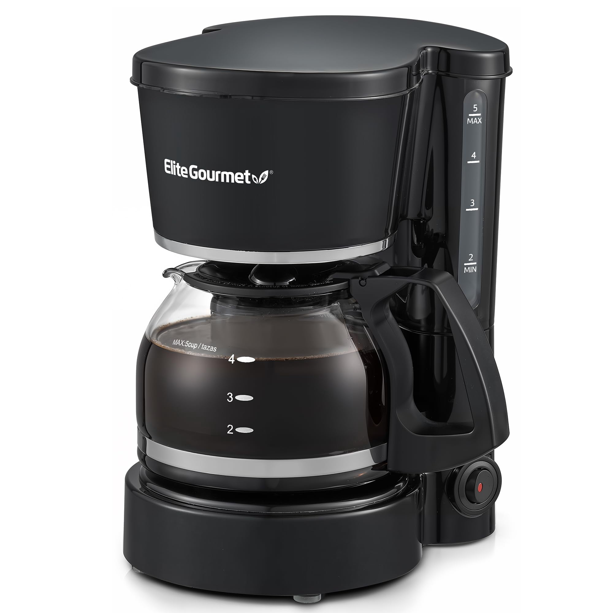 Elite Gourmet EHC-5055 Automatic 5-Cup Brew & Drip Coffee Maker with ...
