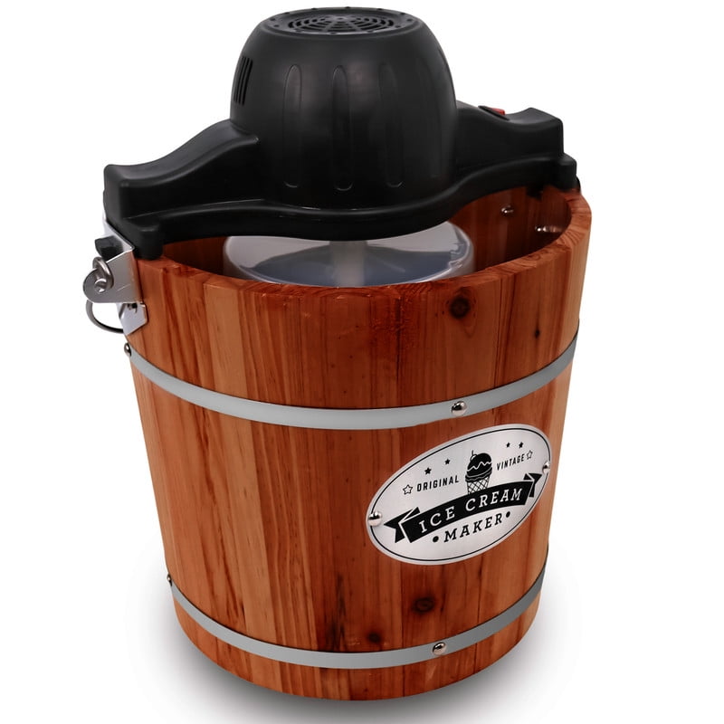 Elite Gourmet EIML2501 4qt Old Fashioned Ice Cream Maker - Walmart.com