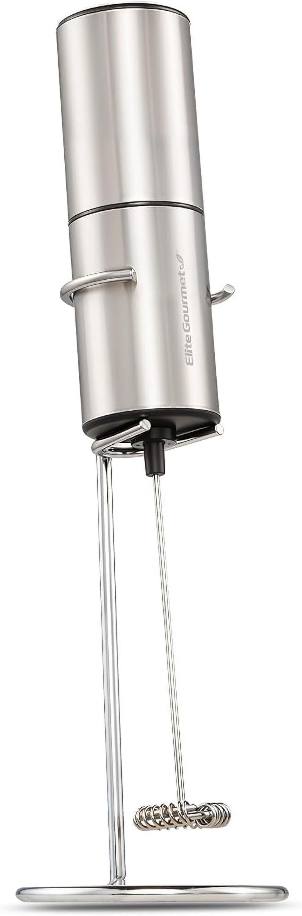 Elite Gourmet EMF9SS Cordless, Battery Operated, Milk Frother, Power ...