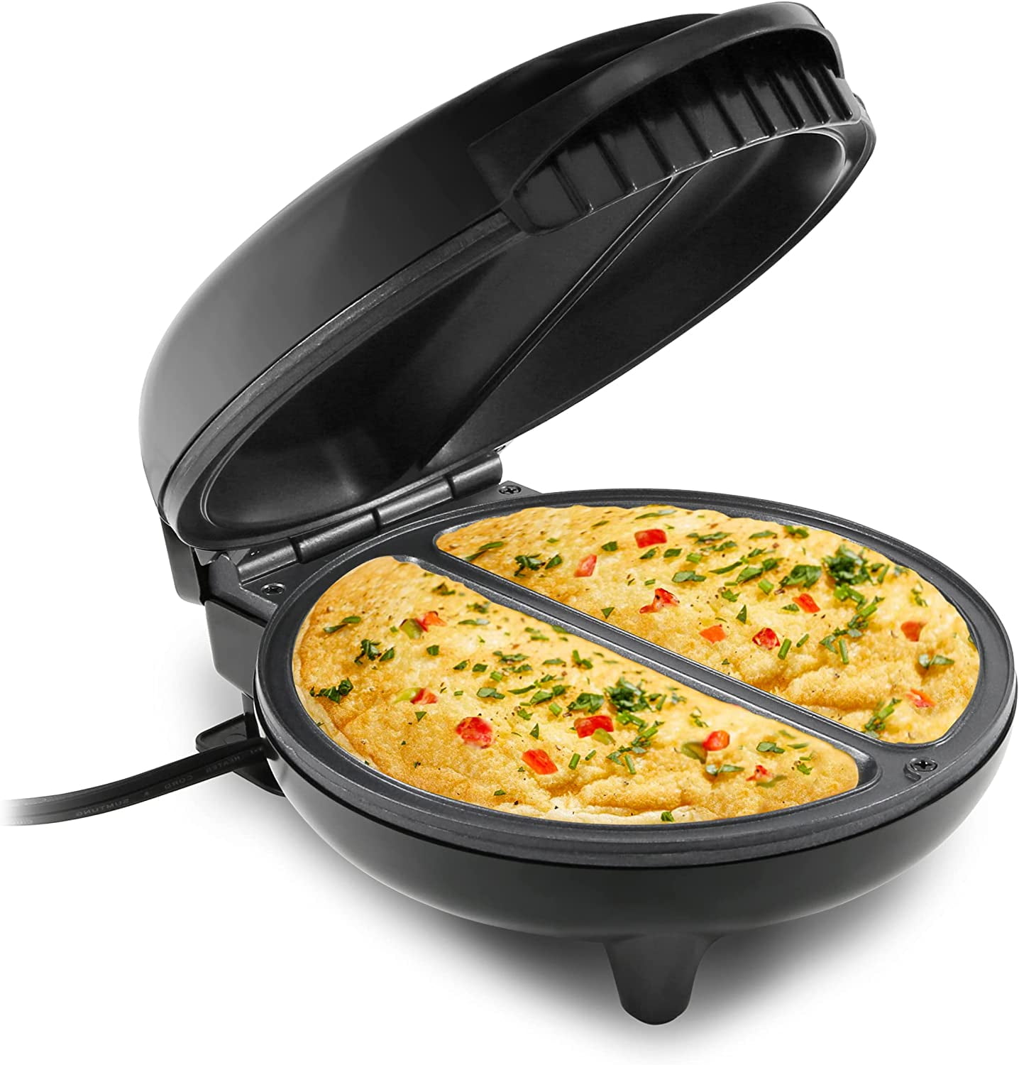 Elite Gourmet EOM205 Non-Stick Omelet, Frittata, Snack Pocket Maker ...