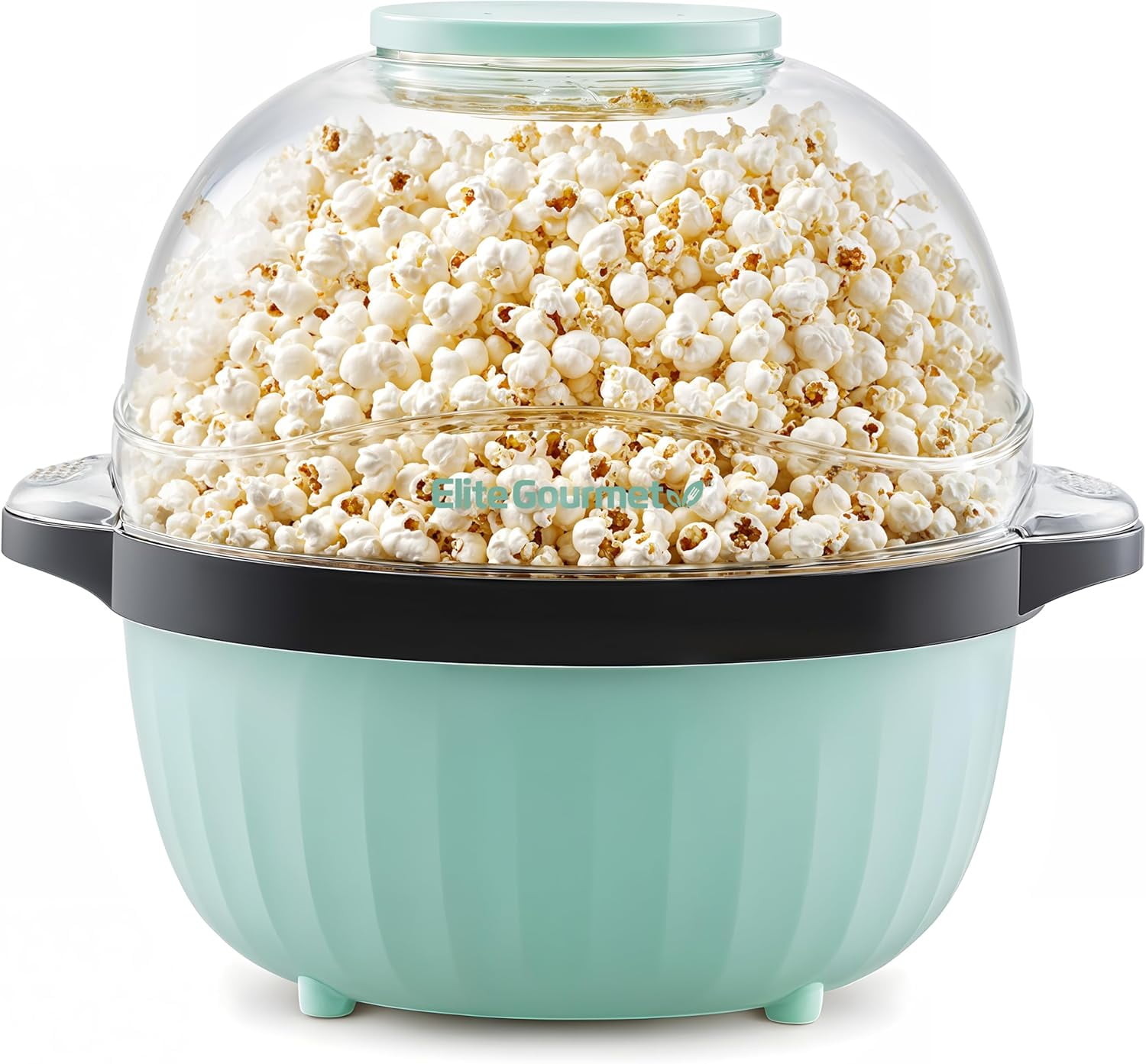 Elite Gourmet, Hot Oil Popcorn Popper, EPM145M, 4.5Qt Capacity, Butter ...