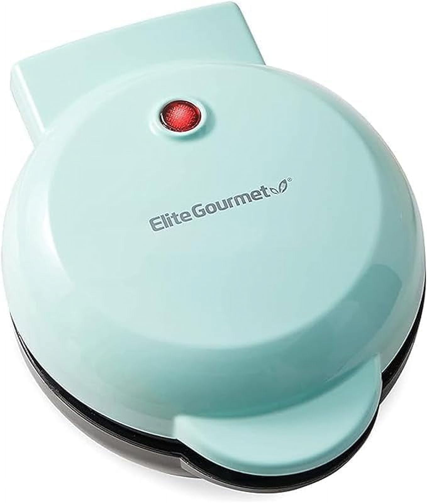 Elite Gourmet EWM013M# Electric Nonstick Mini Waffle Maker with 5-inch ...