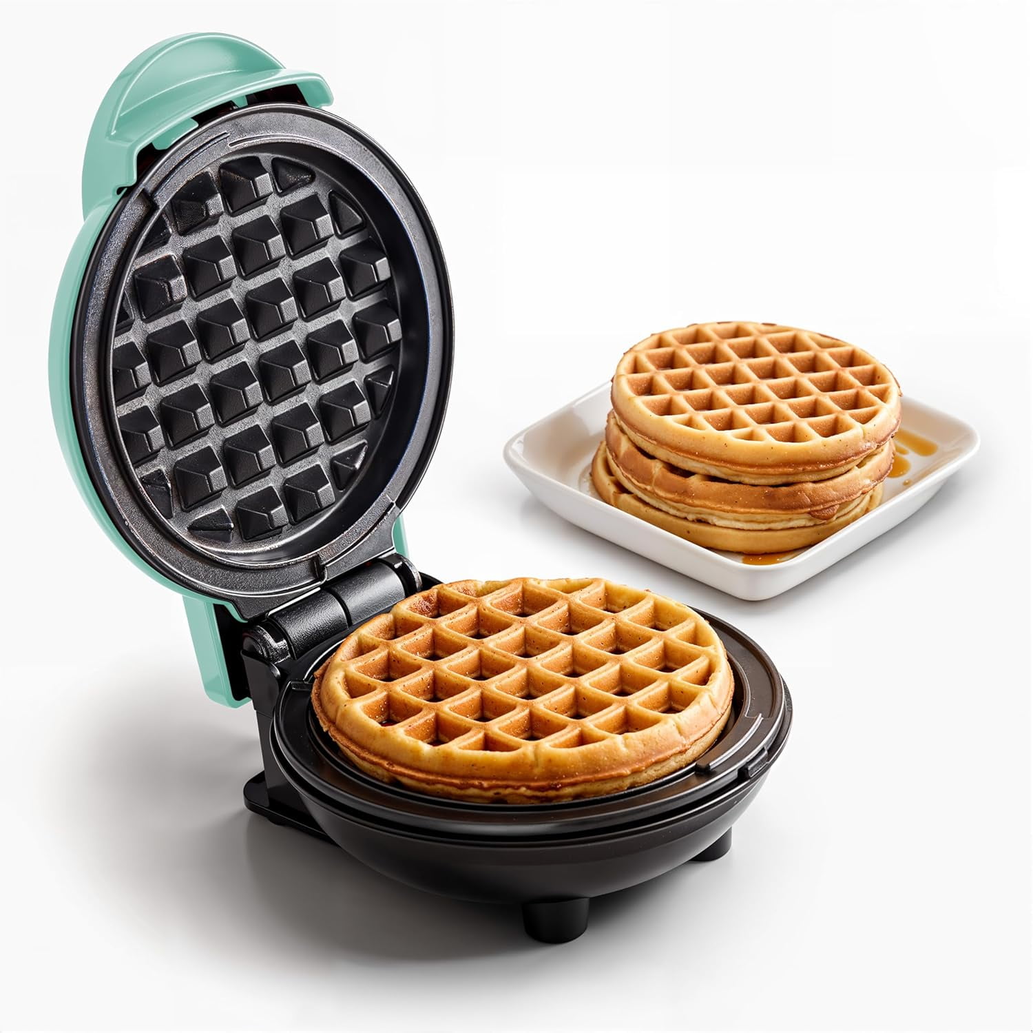 Elite Gourmet EWM015M Electric Nonstick 4.5-inch Mini Waffle Maker ...