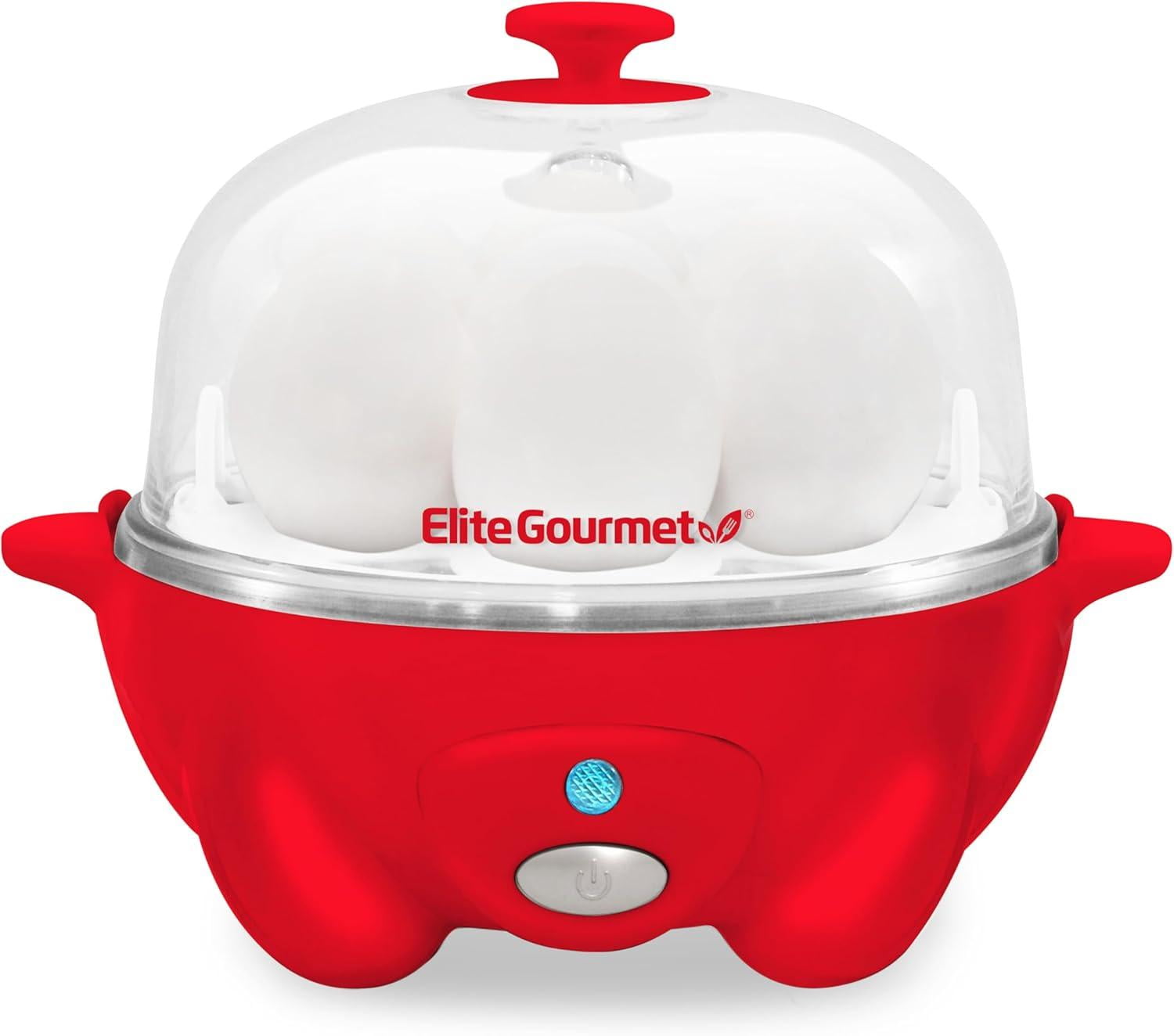 Elite Gourmet Easy Electric 7 Egg Capacity Cooker, Poacher, Omelet ...