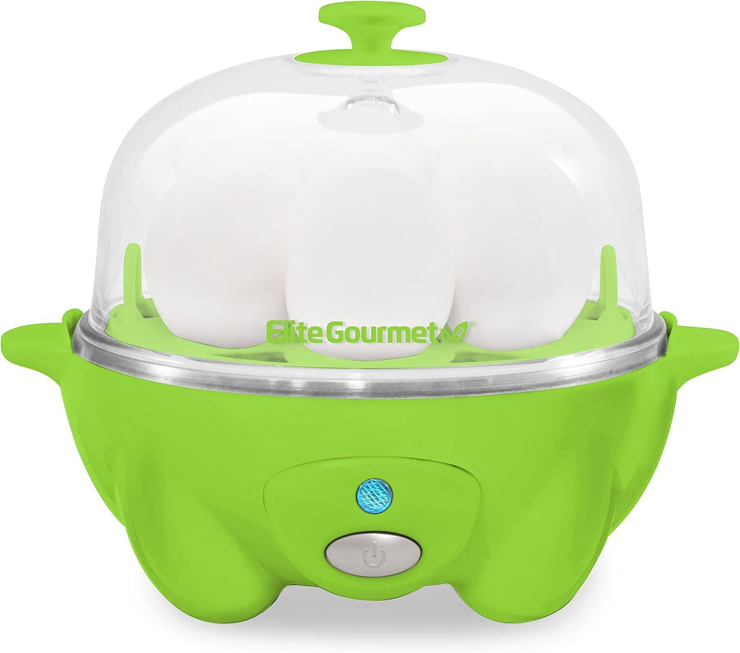 Elite Gourmet Easy Electric 7 Egg Capacity Soft, Medium, Hard-Boiled ...