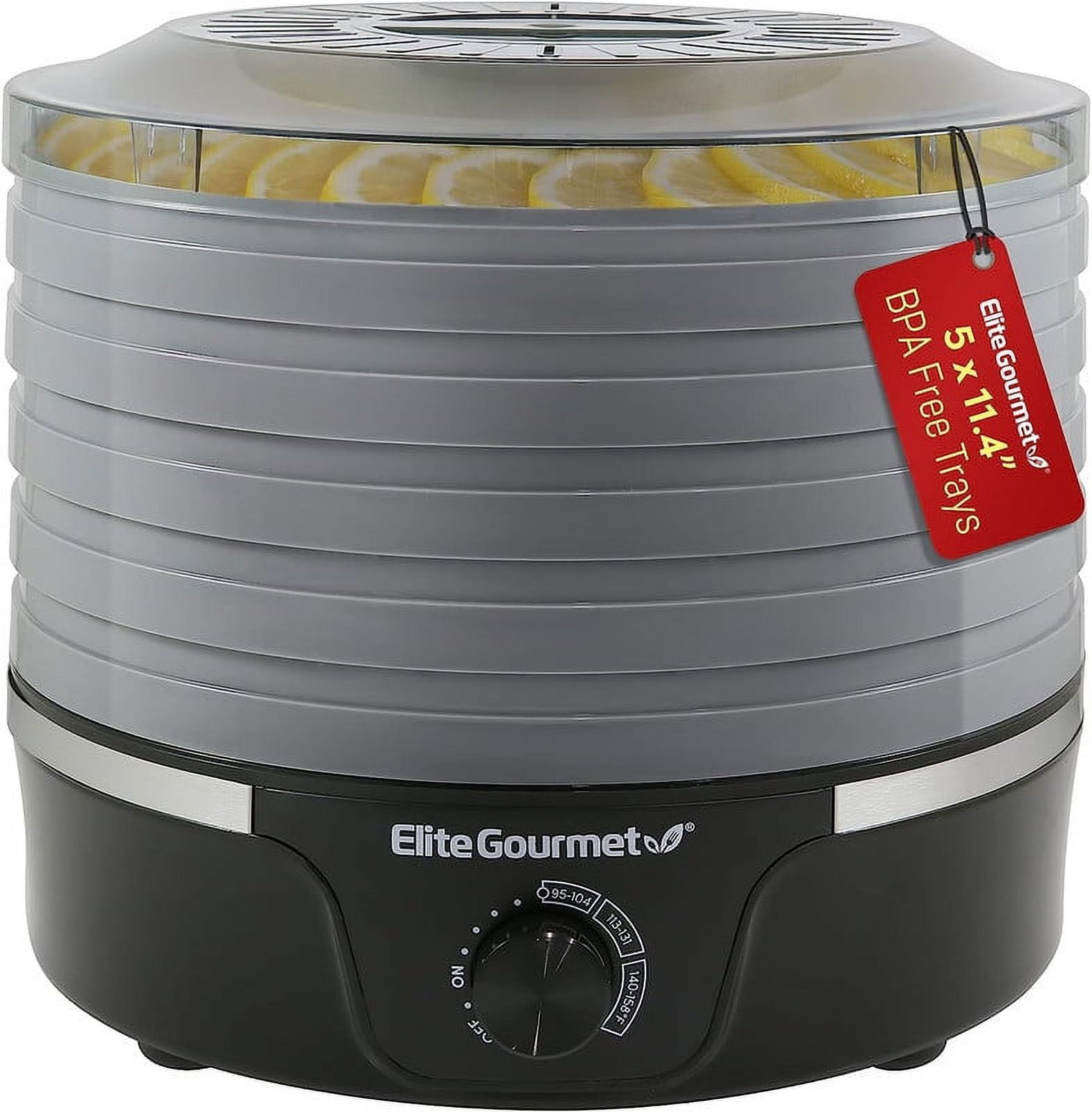 Elite Gourmet Food Adjustable Temperature Dehydrator - Walmart.com