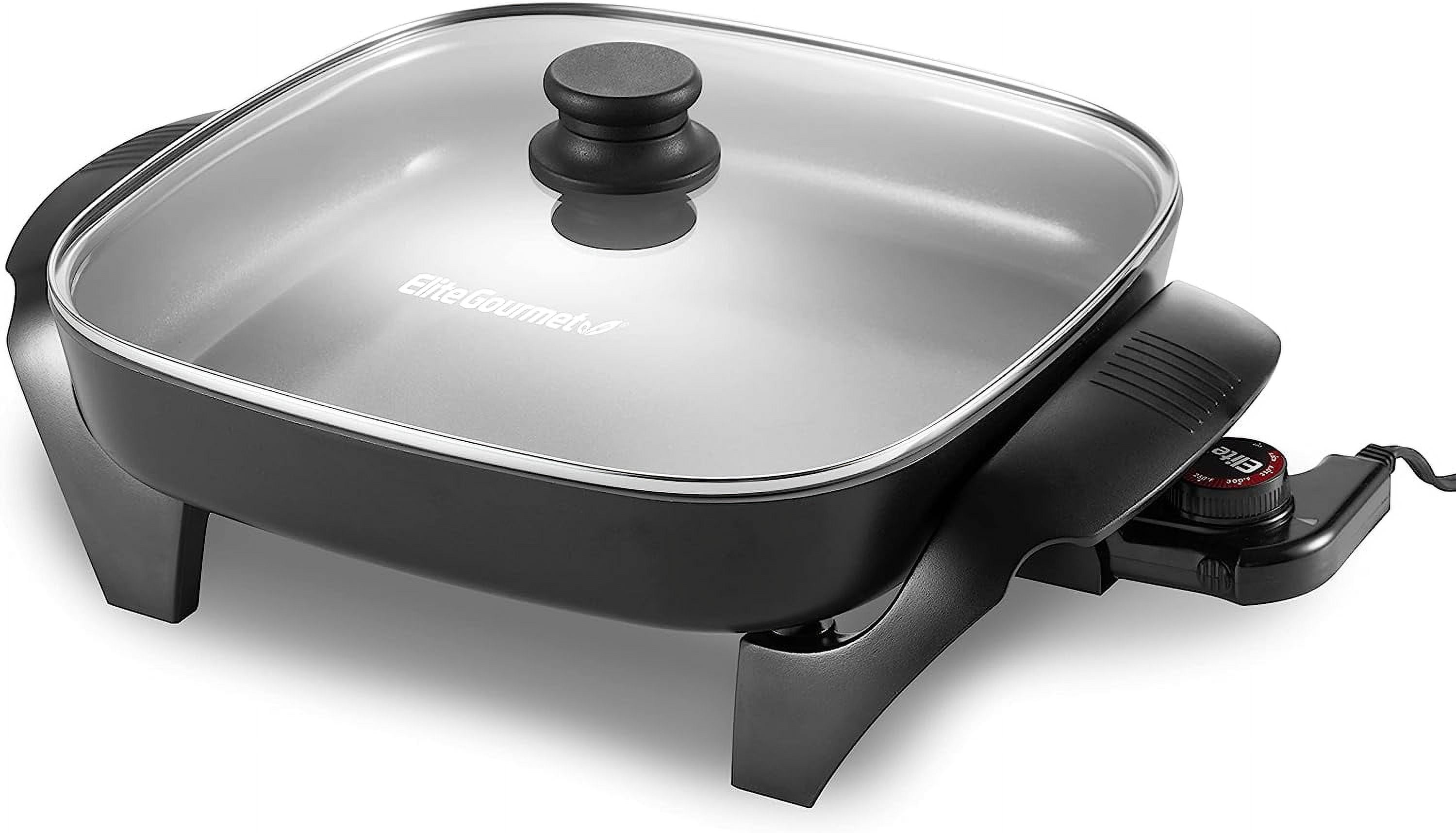 Elite Gourmet Healthy Ceramic Coated Electric Skillet - Walmart.com