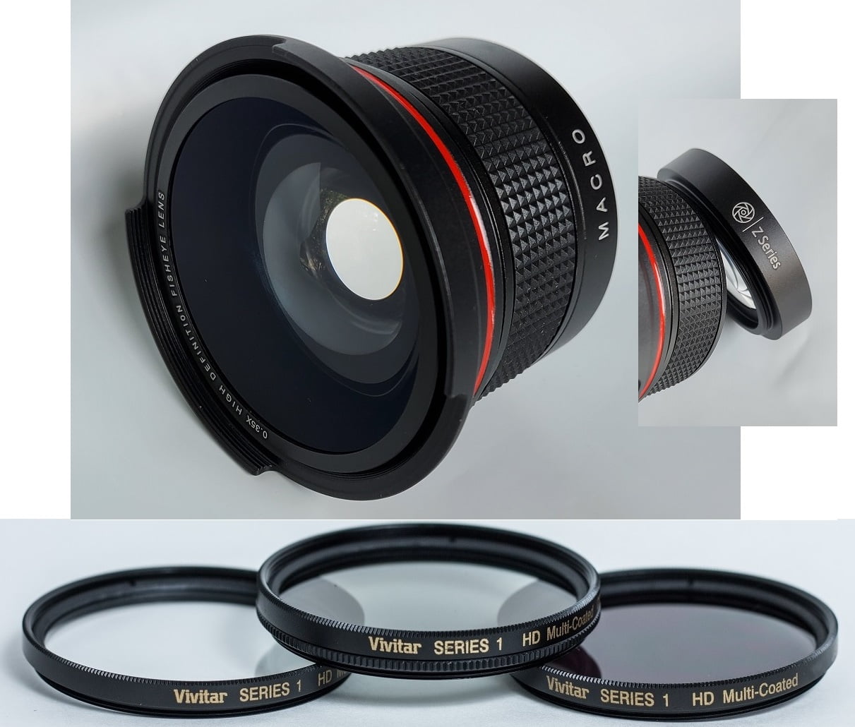 Elite Hi Def Fisheye Lens and 3Pc Filter For Canon Powershot SX30 SX40 ...